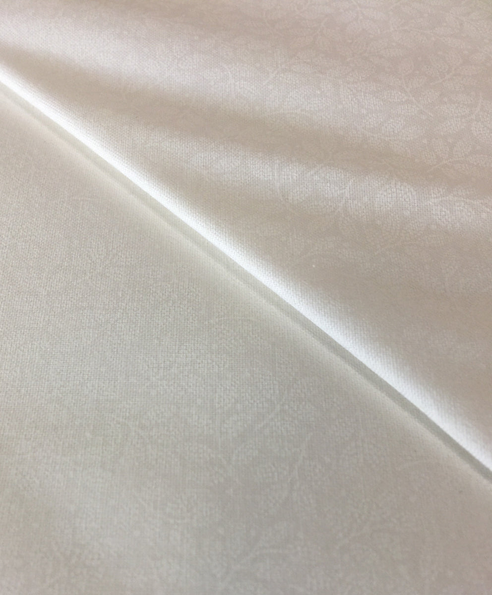 #444 - Muslin Mates - Moda - Woodland White - Tiny Leaves ...