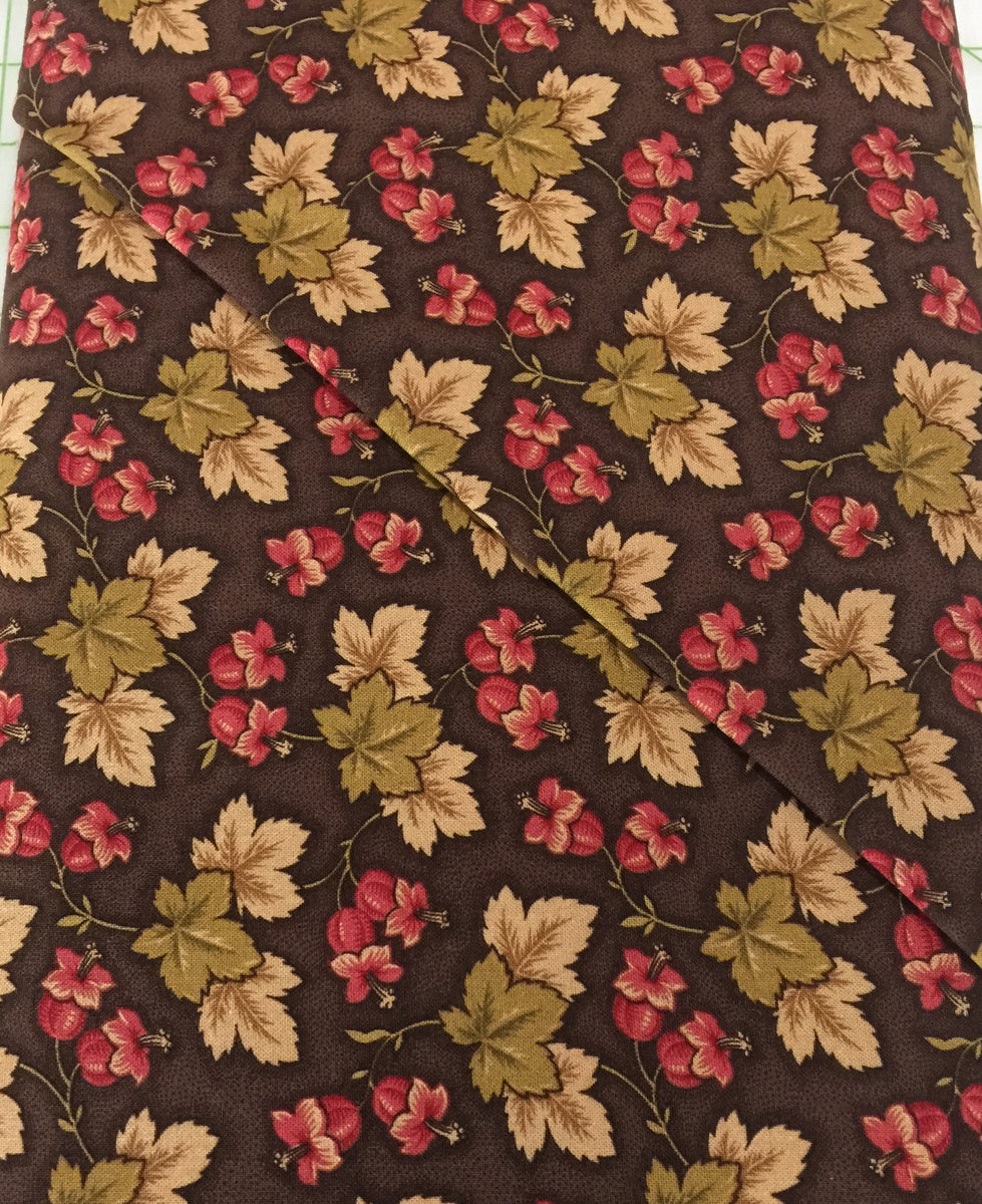 #215 - Sycamore jan Patek - Moda - Fall Foliage On Brown ...