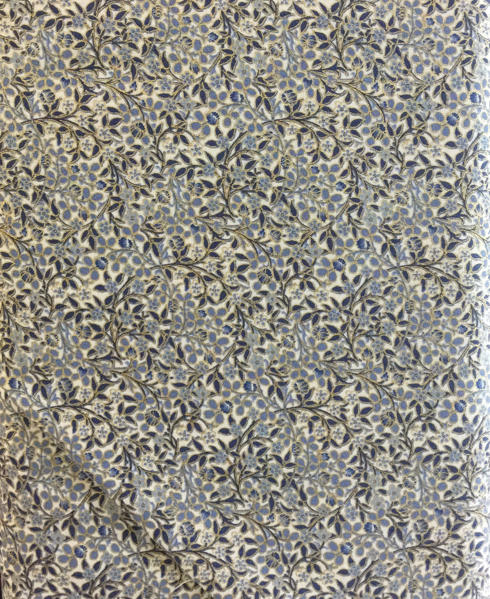 #456 - Morris Holiday Metallic V&A Museum - Moda - Light and Dark Blue ...